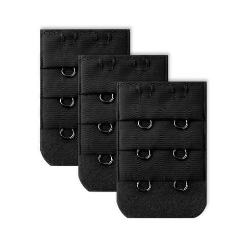 Allegra K Women's 3 Rows 2 Hooks Underwear Bra Extender Brassiere ...