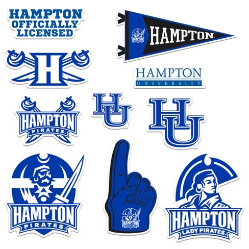 Hampton University 9ct Vinyl Large Deluxe Stickers Variety Pack : Target