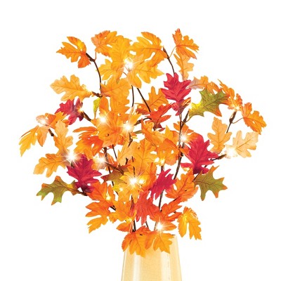 Collections Etc Lighted Fall Leaves Garland : Target