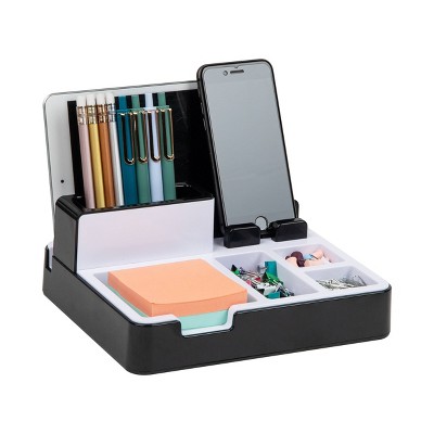 Mind Reader Network Collection Metal Mesh 3 Compartment Desk Organizer ...