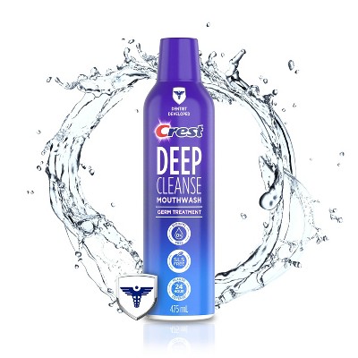 Crest Deep Cleanse Germ Treatment Mouthwash Mild Mint - 475ml : Target