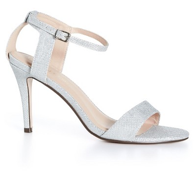Women's Wide Fit Dressy Danielle Heel - Silver | City Chic : Target