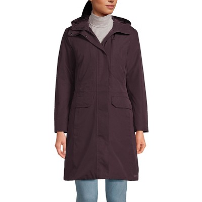 Lands' End Women's Waterproof Hooded Packable Raincoat : Target