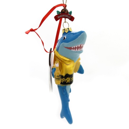 5.0 Inch Shark In A Shirt Margaritaville Tree Ornaments : Target