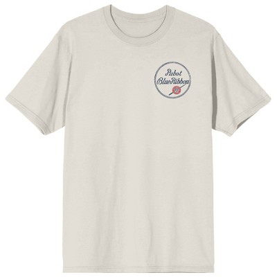 Pabst Blue Ribbon "insist On The Original" Logo Men's Sand Short Sleeve ...