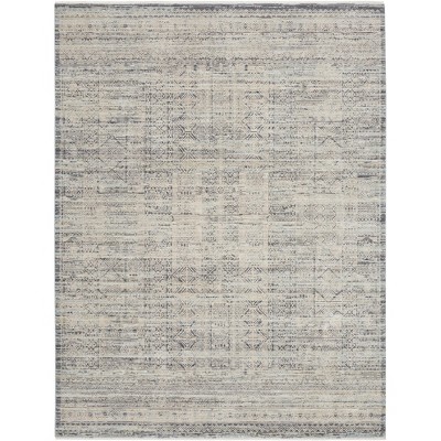 Nourison Nyle Floral Bohemian Indoor Rug Ivory/grey/blue 9'10" X 13'6 ...