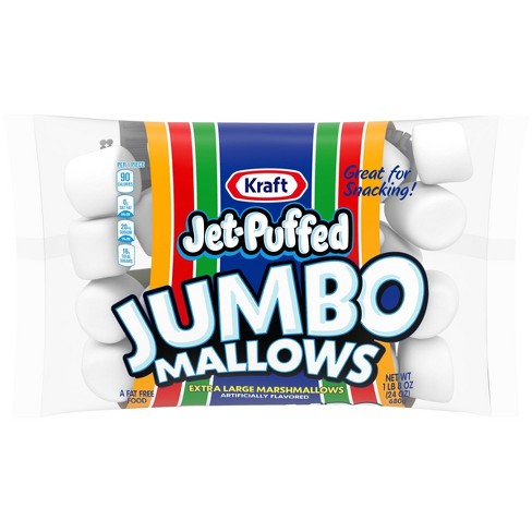 Kraft Jet-Puffed Jumbo Mallows Extra Large Marshmallows - 28oz : Target