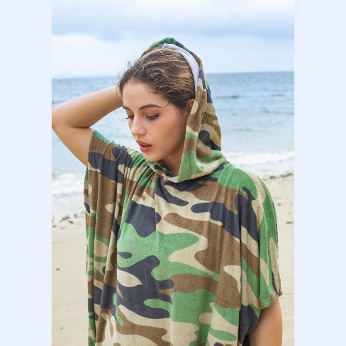 Catalonia Oversized Wearable Beach Towel, Surf Cape Changing Towel Robe ...