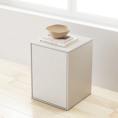 Square Utopia High End Table Off White - Manhattan Comfort: Modern ...