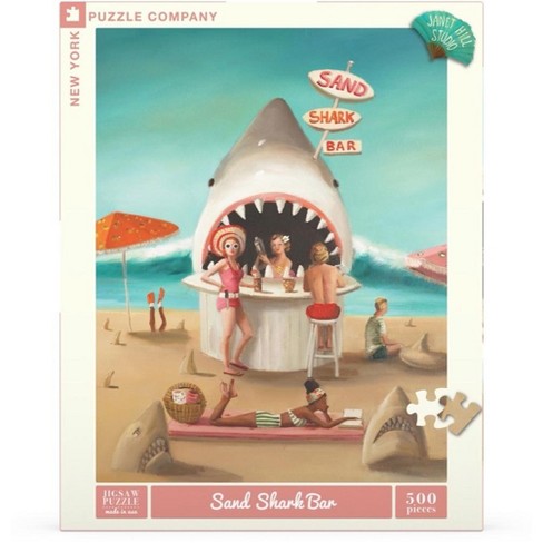 New York Puzzle Company Sand Shark Bar 500 Piece Puzzle : Target