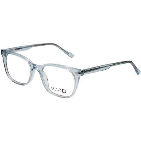 Vivid Designer Reading Blue Light Blocking Eyeglasses 912 Crystal Blue ...