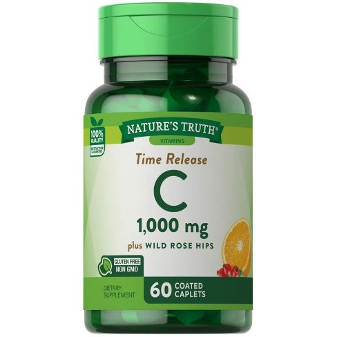 Nature's Truth Vitamin C 1000mg | 60 Coated Caplets : Target