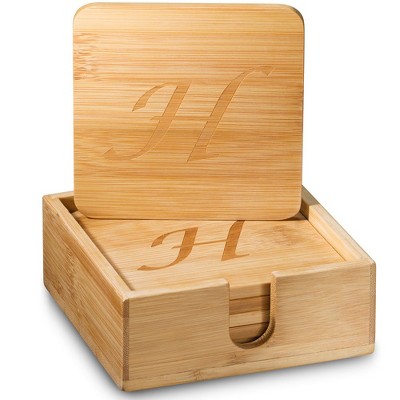 Rcz Décor Personalized Monogrammed Coaster Set, Includes 6 Drink ...