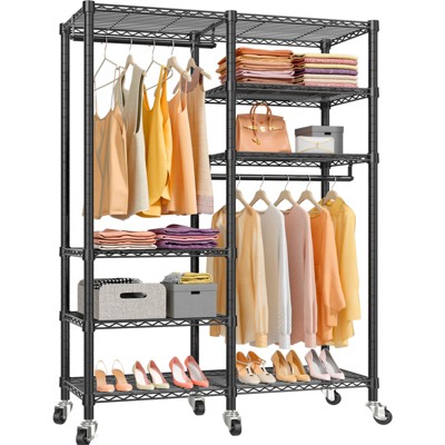 Vipek V12 Portable Closets Heavy Duty Rolling Garment Rack 3 Tiers ...