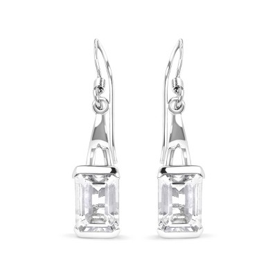 Haus of Brilliance .925 Sterling Silver 3.0 Cttw Emerald-Cut White ...