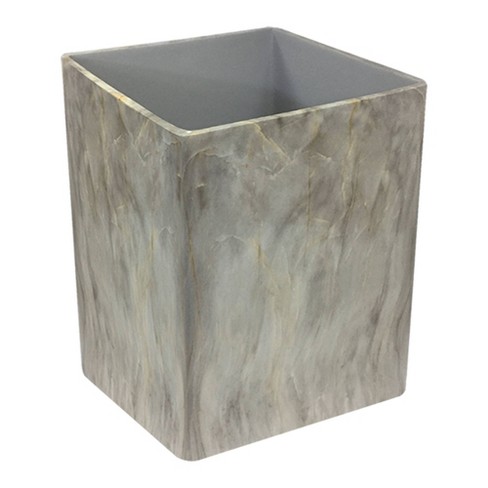 Stone Hedge Resin Decorative Bathroom Wastebasket - Nu Steel : Target