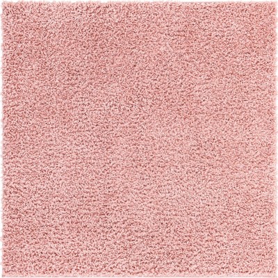 Unique Loom 10' 0 X 10' 0 Davos Shag Dusty Rose Area Rug : Target
