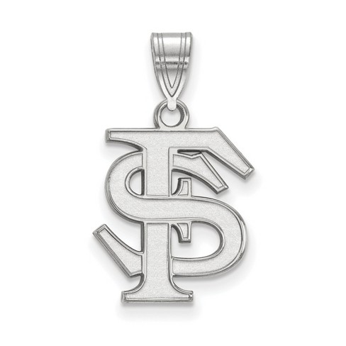 Black Bow Jewelry Sterling Silver Florida State Seminoles Ncaa Medium ...