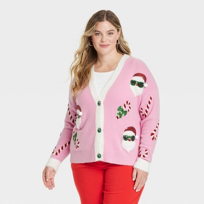 Women's Disney Minnie Mouse Holiday Cardigan - Disney Store : Target