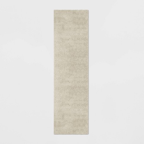 2'x7' Runner Solid Eyelash Woven Shag Rug Tan - Project 62™ : Target
