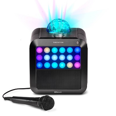 Singing Machine Bluetooth Karaoke System With Led Disco Lights Cd+g Usb ...