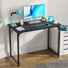 Fdw Computer Desk 39 Inch Length Study Writing Table, Adjustable Feet ...
