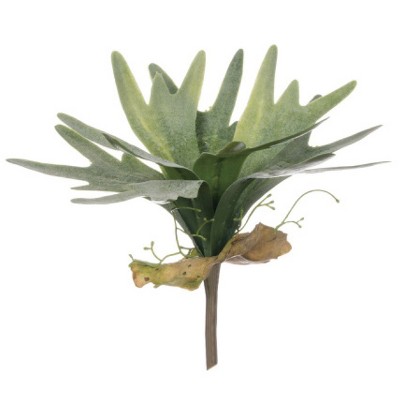 Sullivan's Staghorn Fern Spray, Green Faux Floral Stem for Crafting ...