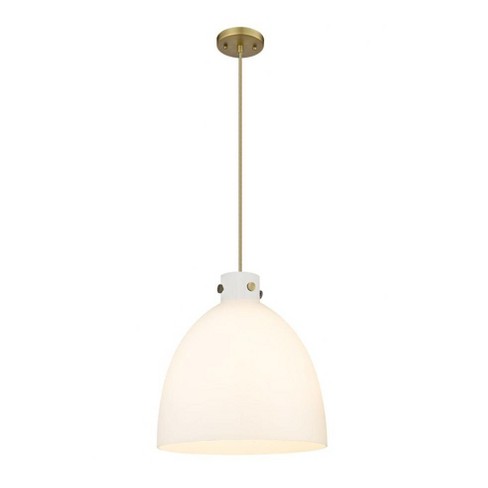 Innovations Lighting Newton Bell 1 - Light Pendant In Brushed Brass ...