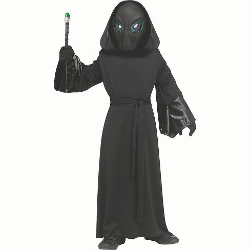 Fun World Kids' Electro-luminescent Mask Alien Robe Costume - Size 12 ...