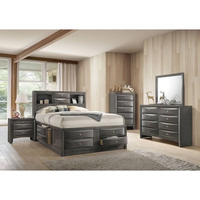 59" Ireland Storage Dresser Gray Oak - Acme Furniture : Target