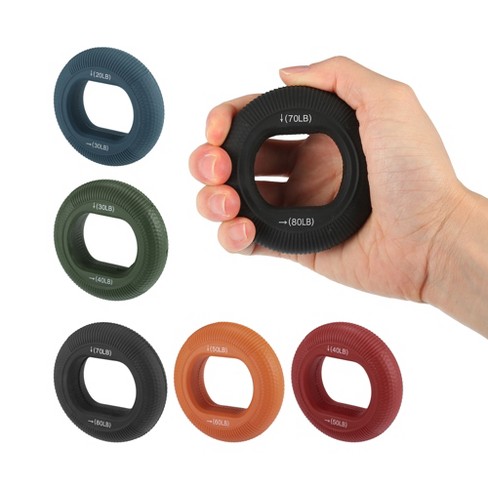 Unique Bargains Silicone Hand Grip Circle Adjustable Strength Grip 70 ...