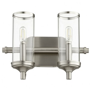Quorum Lighting Collins 2-light Satin Nickel Wall Sconce : Target