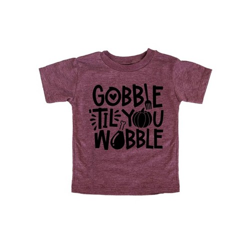 The Juniper Shop Kids Gobble Til You Wobble Toddler Short Sleeve Tee ...