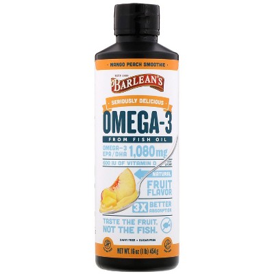 Barlean's Seriously Delicious, Omega-3 Fish Oil, Omegas and Fish Oil ...