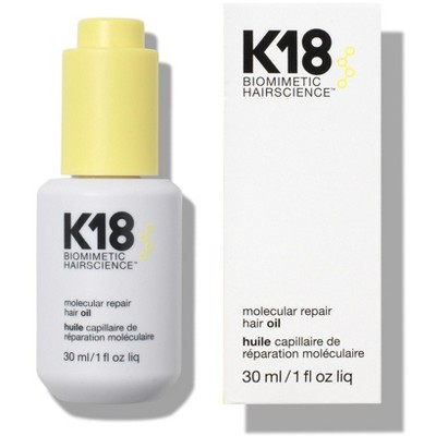 K18 Molecular Repair Hair Oil Weightless Oil For Stronger Healthier Hair (1 Oz) K18peptide For ...