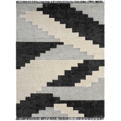 Everloom Angelo Artist Abstract Geometric Ribbed Area Rug : Target