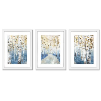 41" X 39" Rush Of Nature Ii By Allison Pearce Wood Framed Wall Art ...