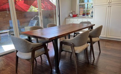 Ingleside Open Back Upholstered Wood Frame Dining Chair - Threshold ...