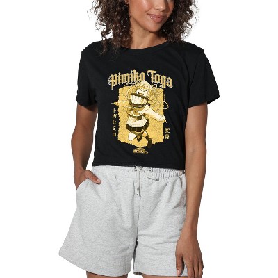 Women's My Hero Academia Hard Rock Himiko Toga Crop Top : Target