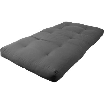 Blazing Needles Renewal 6-inch Twill Twin-size Futon Mattress - Steel ...