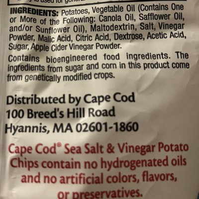 Cape Cod Potato Chips Sea Salt And Vinegar Kettle Chips - 7.5oz : Target