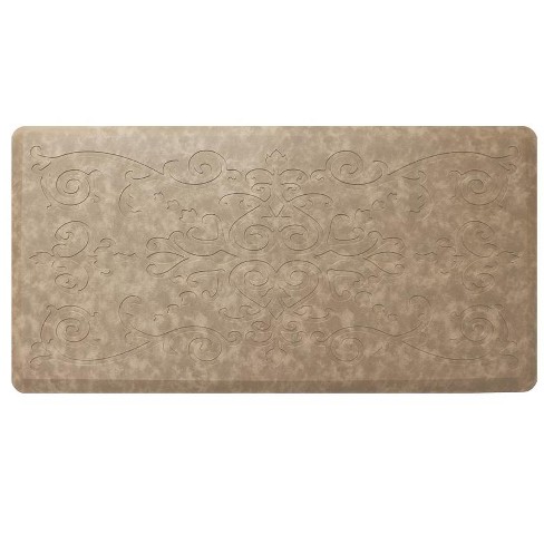 J&v Textiles Medallion Embossed Anti-fatigue Stain-resistant Cushioned ...