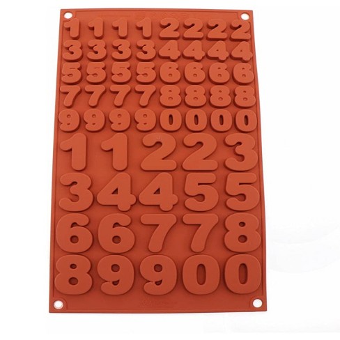 Silikomart Silicone Chocolate Mold, Numbers : Target