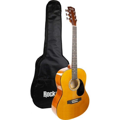 Rockjam Acoustic Guitar Kit With Tuner, Bag, Stand, Strap & Lessons ...