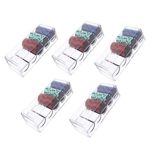 100ct Acrylic Chip Trays With Lid (5-pack) : Target