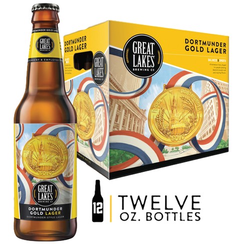 Great Lakes Dortmunder Gold Lager Beer - 12pk/12 Fl Oz Bottles : Target