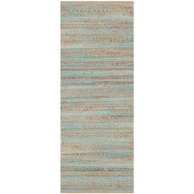 Cape Cod Cap851 Hand Woven Runner Rug - Blue - 2'3"x8' - Safavieh. : Target