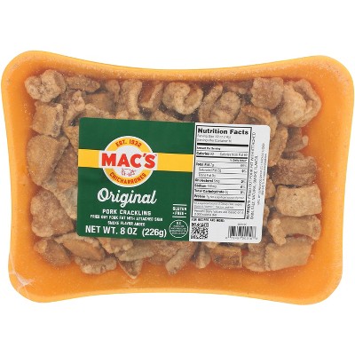 Mac's Chicharrones Original Pork Cracklins - Case Of 12 - 8 Oz : Target