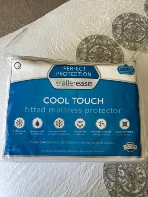 Allerease Twin Perfect Protection Cool Touch Waterproof Machine Washable Fitted Mattress ...