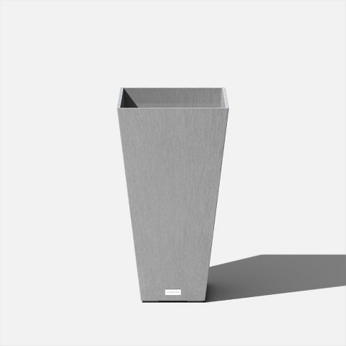 Veradek Pure Series Midland 26" Plastic Planter - Gray : Target